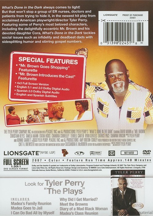 Tyler Perry Collection: What's Done In The Dark (DVD 2007) | DVD Empire