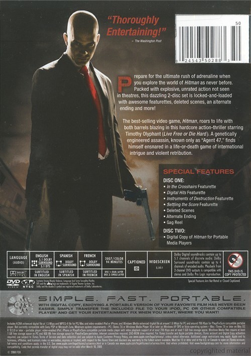 Hitman: Unrated - Special Edition (DVD 2007) | DVD Empire