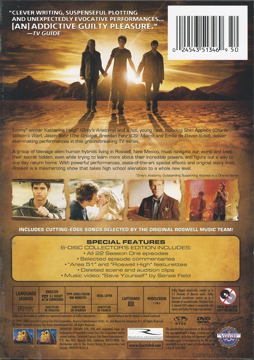 Roswell: The Complete First Season (Repackaged) (DVD 1999) | DVD Empire