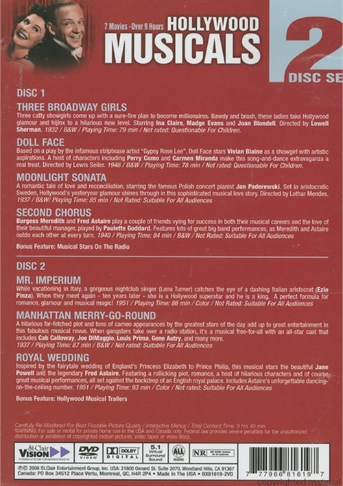 Hollywood Musicals (DVD) | DVD Empire
