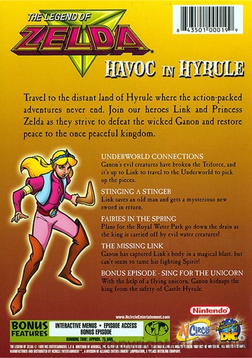 Legend Of Zelda, The: Havoc In Hyrule (DVD 1989) | DVD Empire