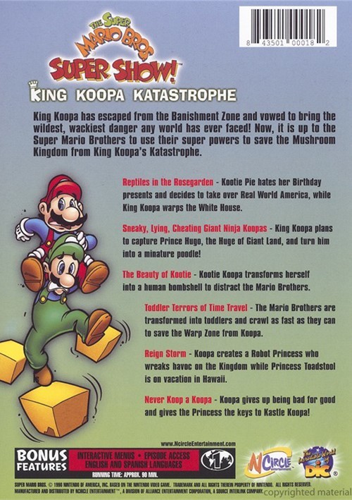 Super Mario Bros. Super Show!, The: King Koopa Katastrophe (DVD 1990 ...