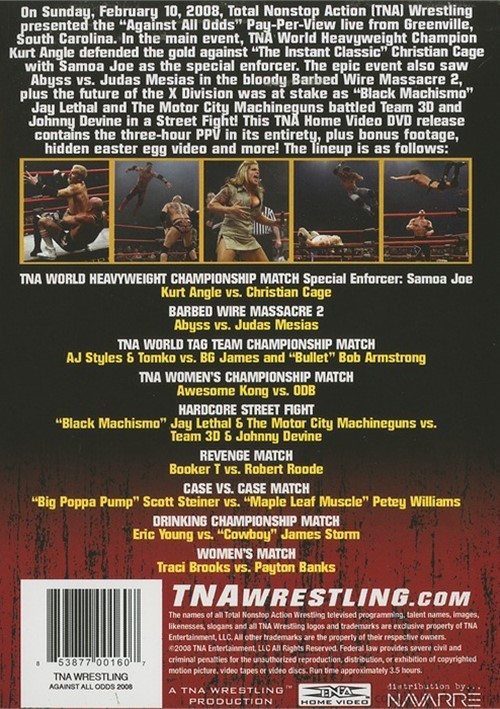 Total Nonstop Action Wrestling: Against All Odds (DVD 2008) | DVD Empire