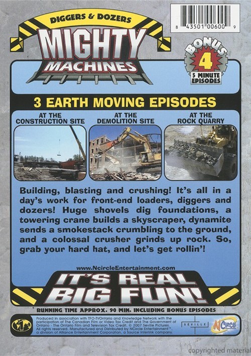 Mighty Machines: Diggers & Dozers (DVD 2007) | DVD Empire