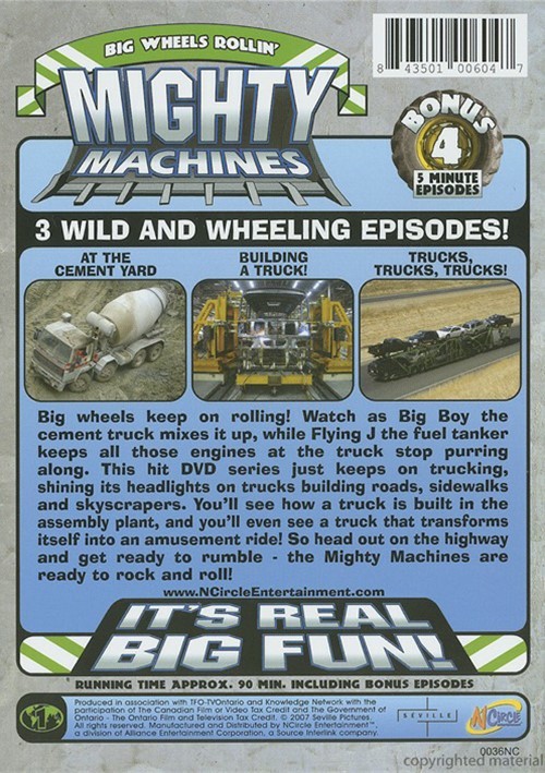 Mighty Machines: Big Wheels Rollin' (DVD) | DVD Empire