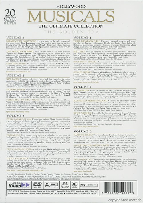 Ultimate Hollywood Musicals Collection, The: The Golden Era (DVD 2008 ...