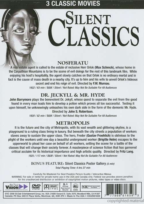 Silent Classics (DVD) | DVD Empire
