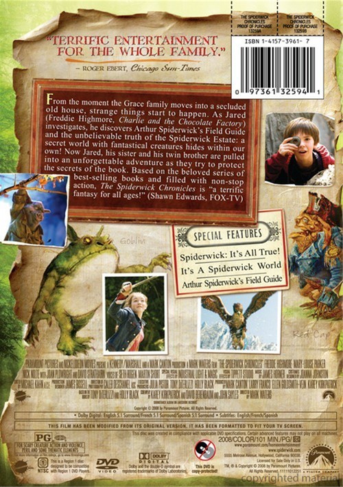 Spiderwick Chronicles, The (Fullscreen) (DVD 2008) | DVD Empire
