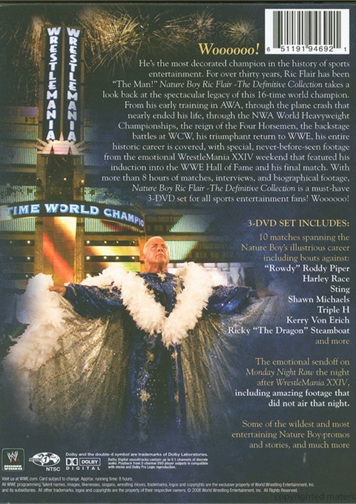 WWE: Nature Boy Ric Flair - The Definitive Collection (DVD 2008) | DVD ...