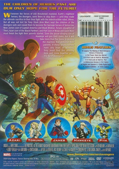 Next Avengers Heroes Of Tomorrow DVD 2008 DVD Empire Next Avengers Heroes Of Tomorrow DVD 2008 DVD Empire
