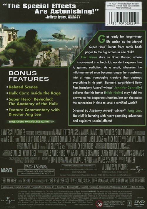 Hulk, The (DVD 2003) | DVD Empire