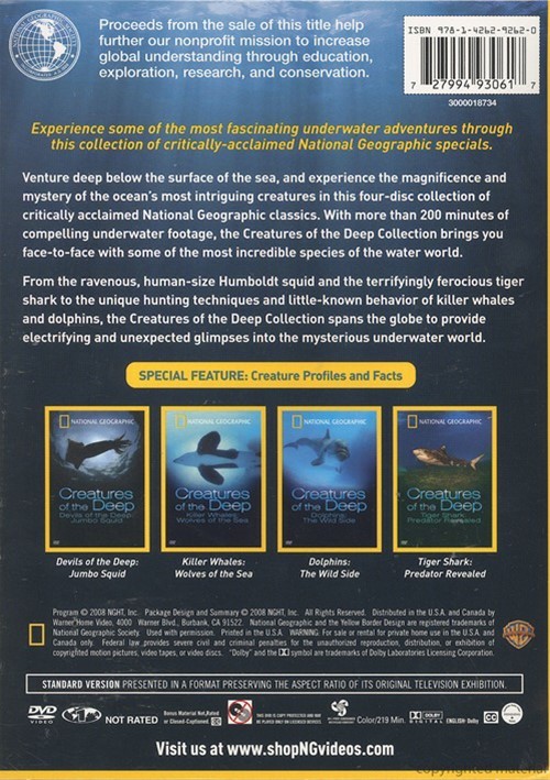 National Geographic: Creatures Of The Deep Collection (DVD) | DVD Empire