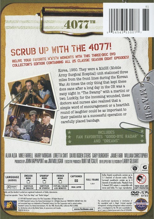 M*A*S*H (MASH): Season Eight (Repackaged) (DVD 1979) | DVD Empire
