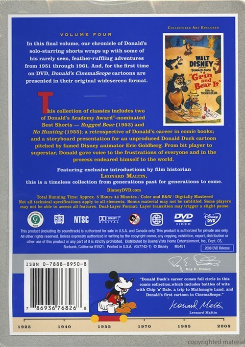 Chronological Donald, Volume Four: Walt Disney Treasures Limited ...