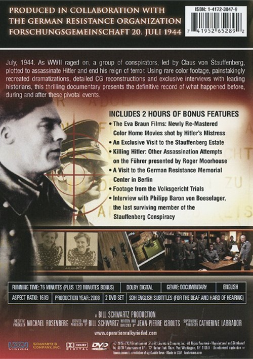Operation Valkyrie: The Stauffenberg Plot To Kill Hitler (DVD 2008 ...