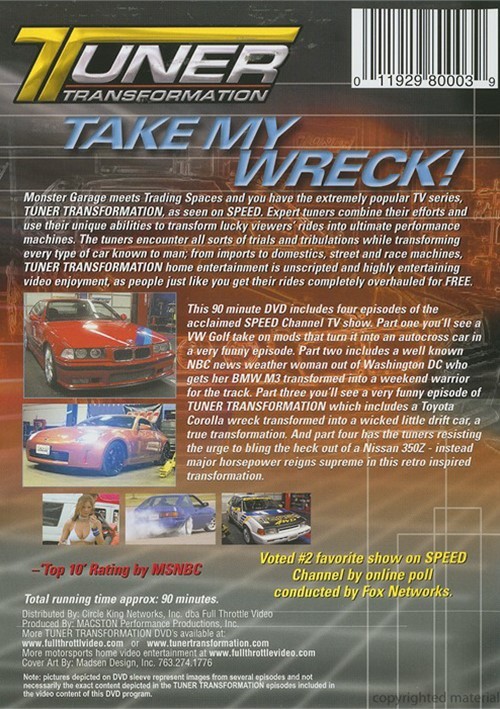 Tuner Transformation: Take My Wreck (DVD) | DVD Empire