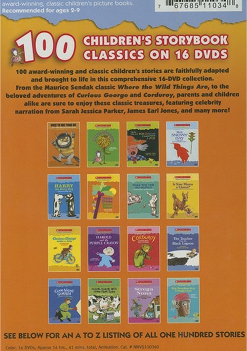 Scholastic Video Collection: Treasury Of 100 Storybook Classics (Thin ...