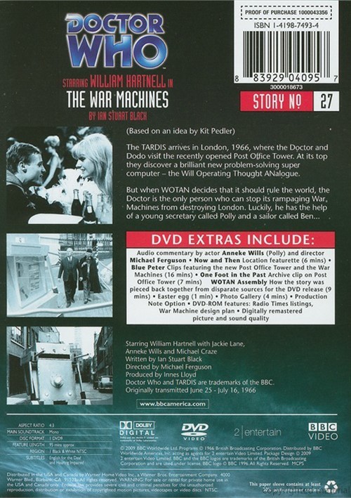 Doctor Who: The War Machines (DVD) | DVD Empire