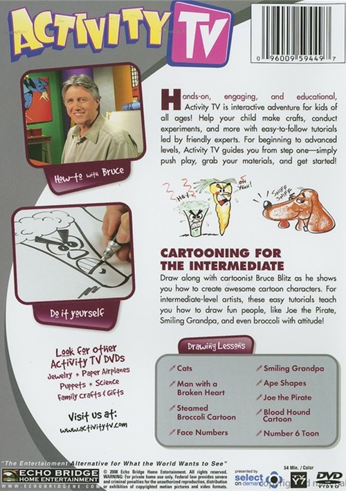 ActivityTV: Cartooning - Intermediate (DVD) | DVD Empire
