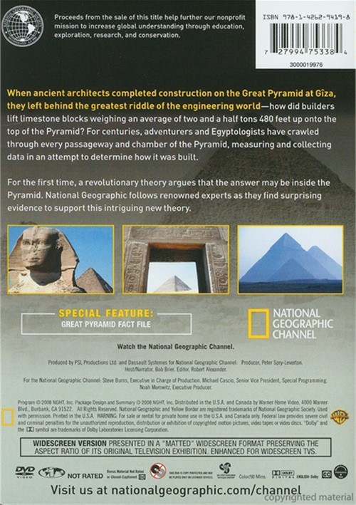 National Geographic: Unlocking The Great Pyramid (DVD 2008) | DVD Empire