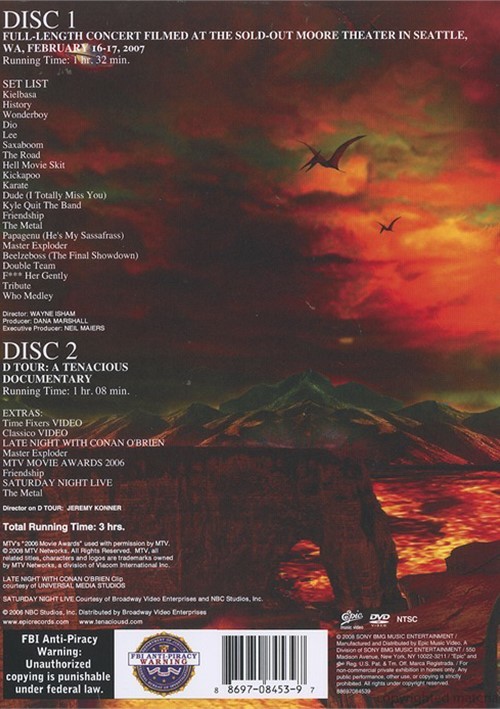 Tenacious D: The Complete Masterworks 2 (DVD 2008) | DVD Empire