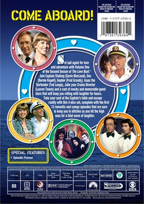 Love Boat, The: Season Two - Volume One (DVD 1978) | DVD Empire