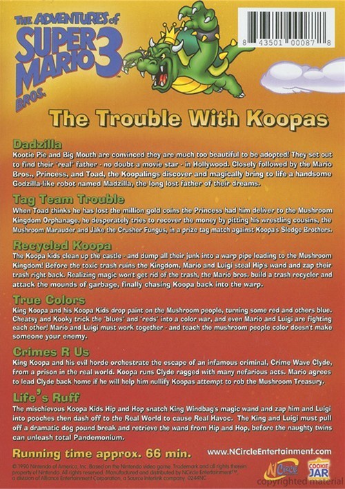 Adventures Of Super Mario Bros. 3, The: The Trouble With Koopas (DVD ...