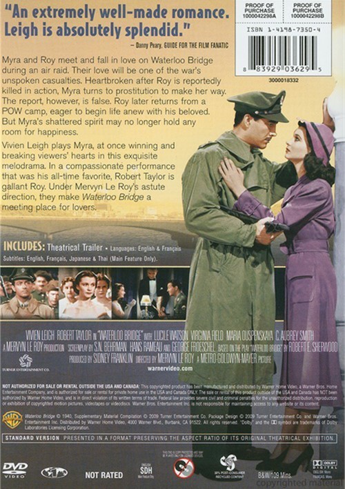 Waterloo Bridge (DVD 1940) | DVD Empire
