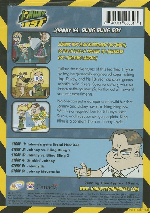 Johnny Test: Johnny Test Vs. Bling Bling Boy (DVD) | DVD Empire