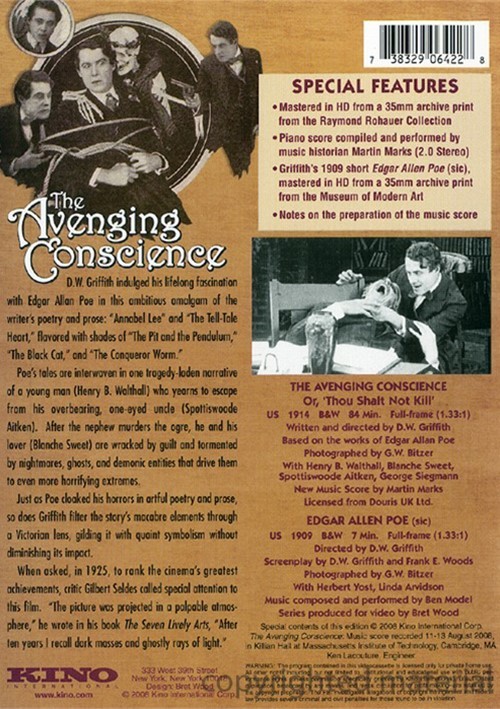 Avenging Conscience, The (DVD 1914) | DVD Empire