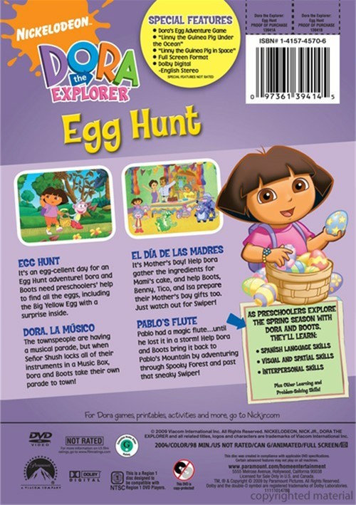 Dora The Explorer: Egg Hunt (Repackaged) (DVD 2004) | DVD Empire