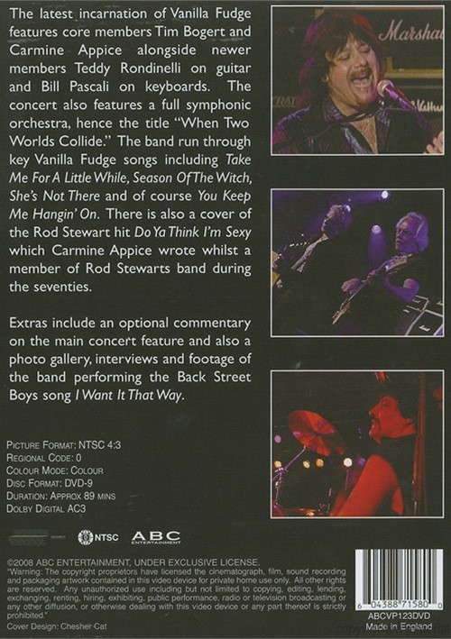 Vanilla Fudge: When Two Worlds Collide (DVD) | DVD Empire