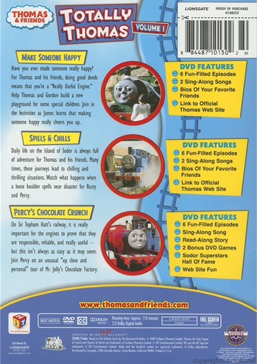 Thomas & Friends: Totally Thomas - Volume 1 (DVD 2008) | DVD Empire