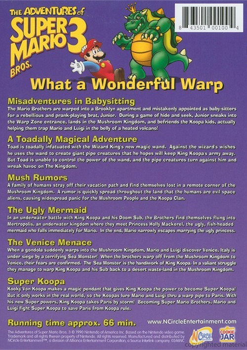 Adventures Of Super Mario Bros 3, The: What A Wonderful Warp (DVD 1990 ...