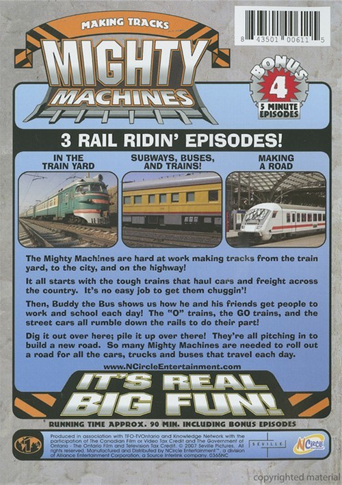 Mighty Machines: Making Tracks (DVD) | DVD Empire