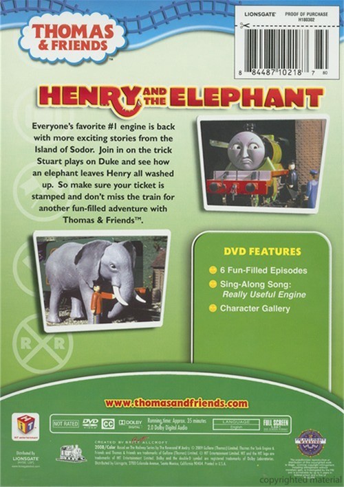 Thomas & Friends: Henry And The Elephant (With Toy Train) (DVD) | DVD ...