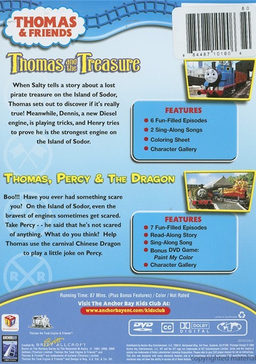 Thomas & Friends: Thomas And The Treasure/ Thomas, Percy And The Draon ...