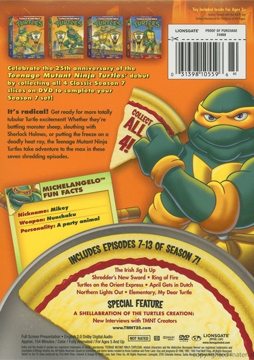 Teenage Mutant Ninja Turtles: Season 7 - Part 2 (The Michelangelo Slice ...