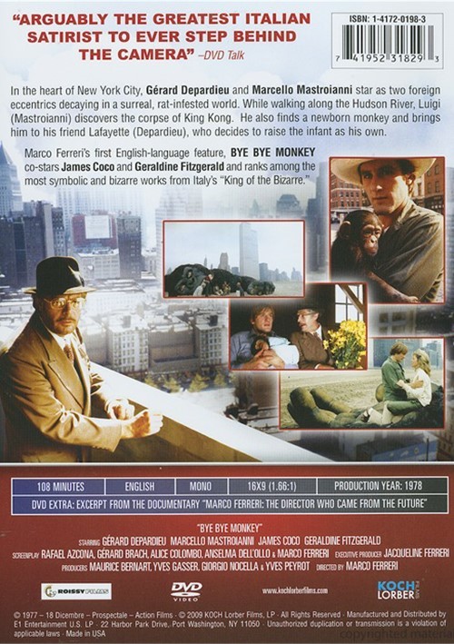 Bye Bye Monkey (DVD 1978) | DVD Empire
