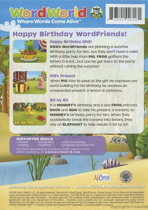WordWorld: Happy Birthday WordFriends! (DVD 2008) | DVD Empire