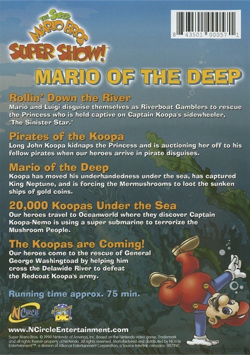 Super Mario Bros. Super Show!, The: Mario Of The Deep (DVD 1989) | DVD ...