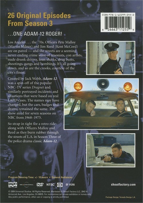 Adam-12: Season Three (DVD 1970) | DVD Empire
