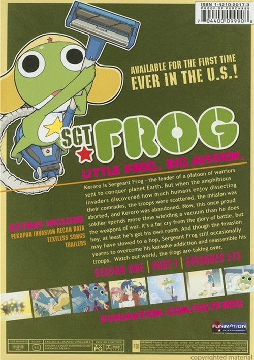 Sgt. Frog: Season 1 - Part 1 (DVD) | DVD Empire