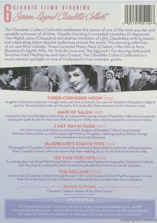Claudette Colbert Collection, The (DVD) | DVD Empire