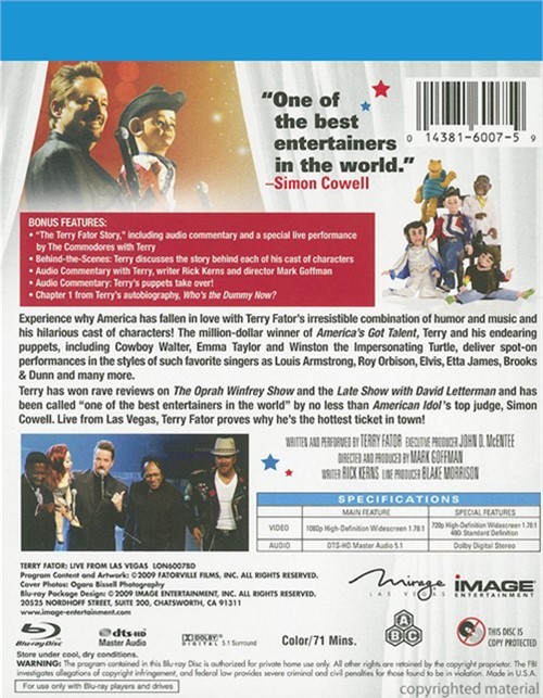Terry Fator: Live From Las Vegas (Blu-ray 2009) | DVD Empire