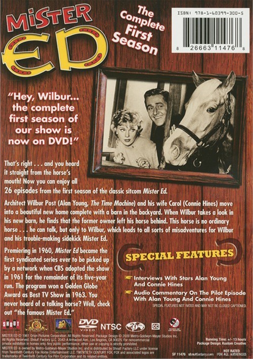Mister Ed: Season One (DVD 1961) | DVD Empire