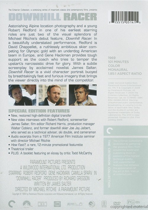 Downhill Racer: The Criterion Collection (DVD 1969) | DVD Empire