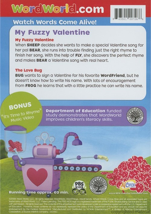 WordWorld: My Fuzzy Valentine (DVD 2007) | DVD Empire