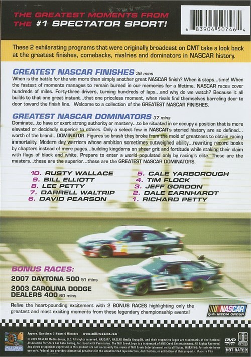 NASCAR Presents: Greatest Finishes & Greatest Dominators (DVD) | DVD Empire
