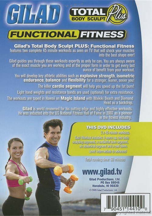 Gilad: Total Body Sculpt Plus - Functional Fitness (DVD) | DVD Empire